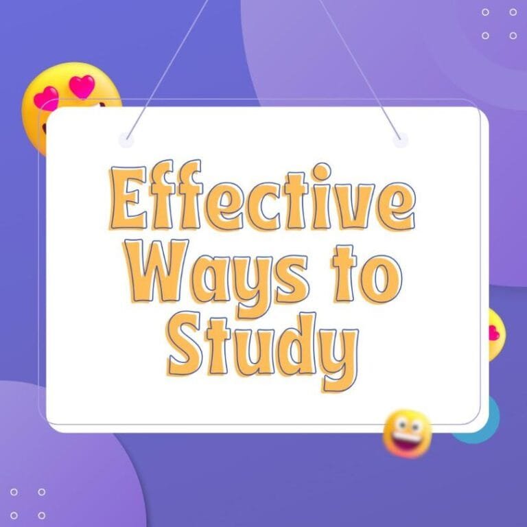 Effective Ways to Study - Vidhyanjali Academy School