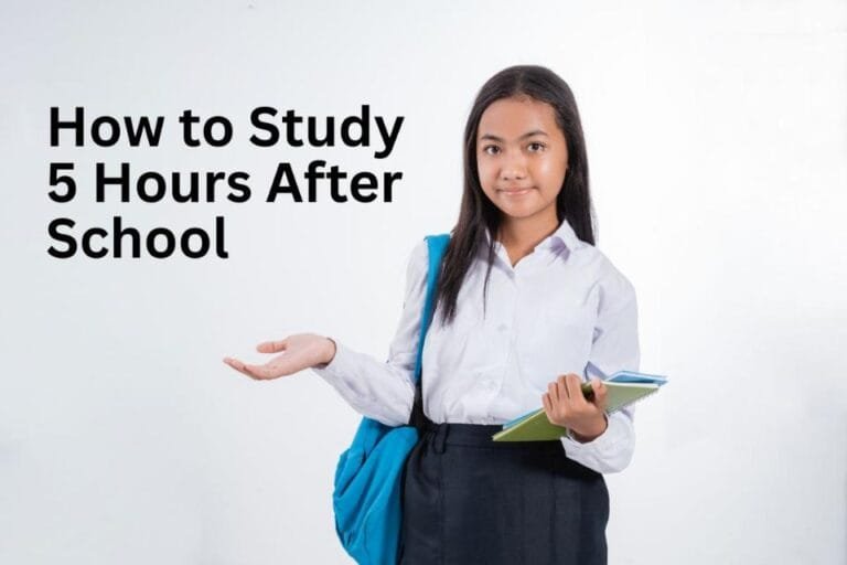 How to Study 5 Hours After School - Vidhyanjali Academy School